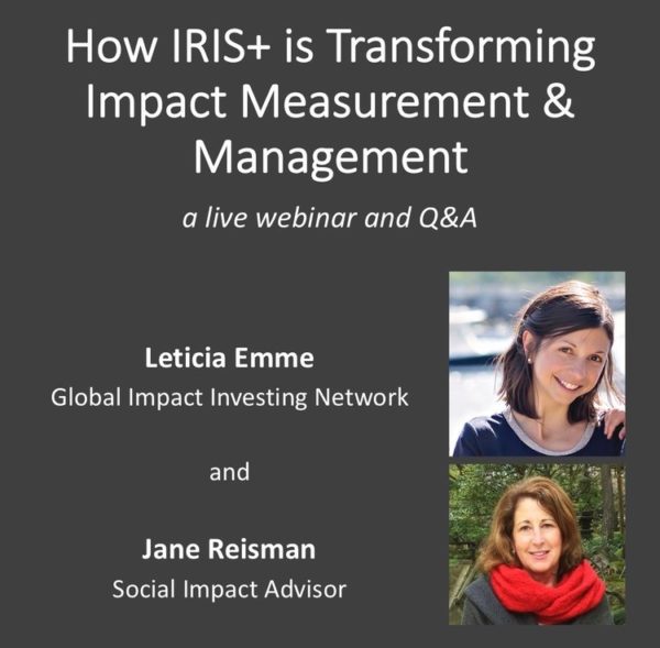 How IRIS+ is Transforming Impact Measurement and Management | Impact ...